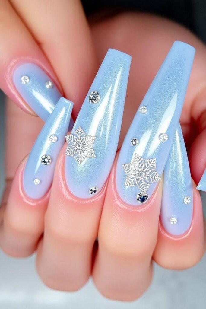 Icy Blue Winter Nails: 50+ Designs to Try in 2026 – FASHION SO SIMPLE