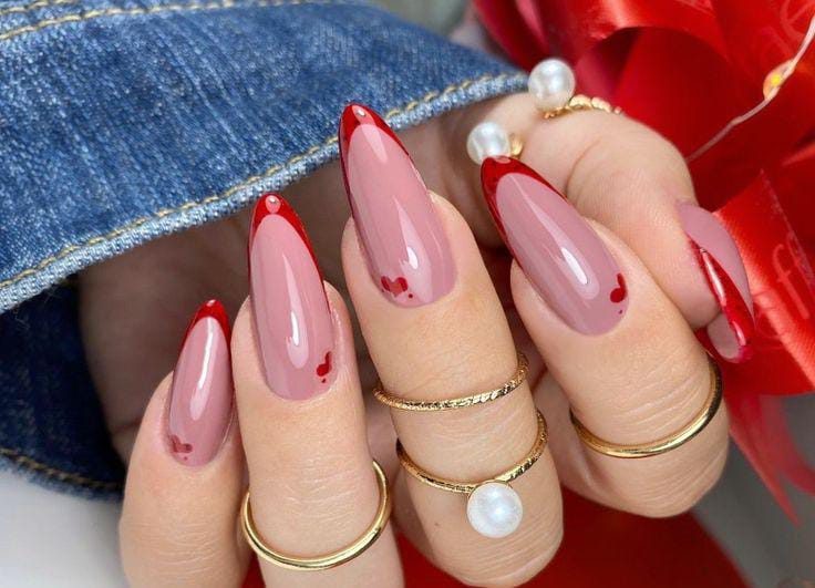 Romantic and Refined Valentine French Tip Nails for 2026 – FASHION SO ...