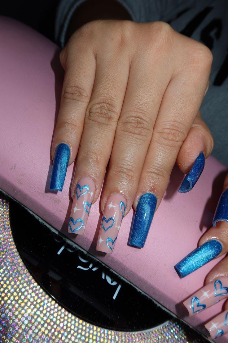 Blue Valentines Nail Ideas That Are Totally Pinterest-Worthy – FASHION ...